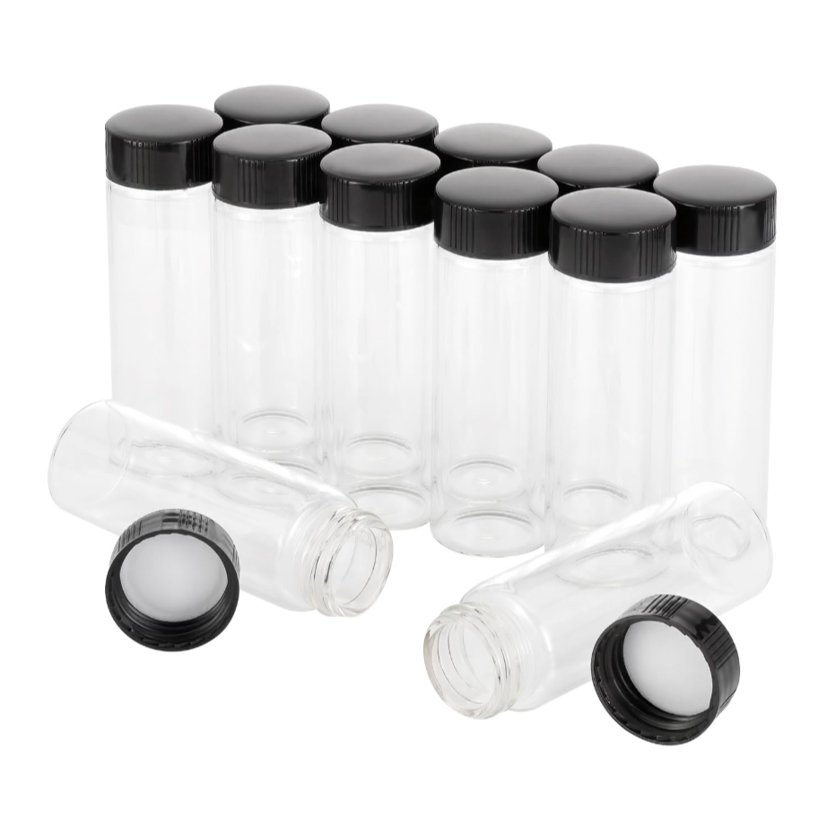 MT- GLASS VIAL CLEAR WITH SCREW CAP FOR LABORATORY | Shopee Philippines