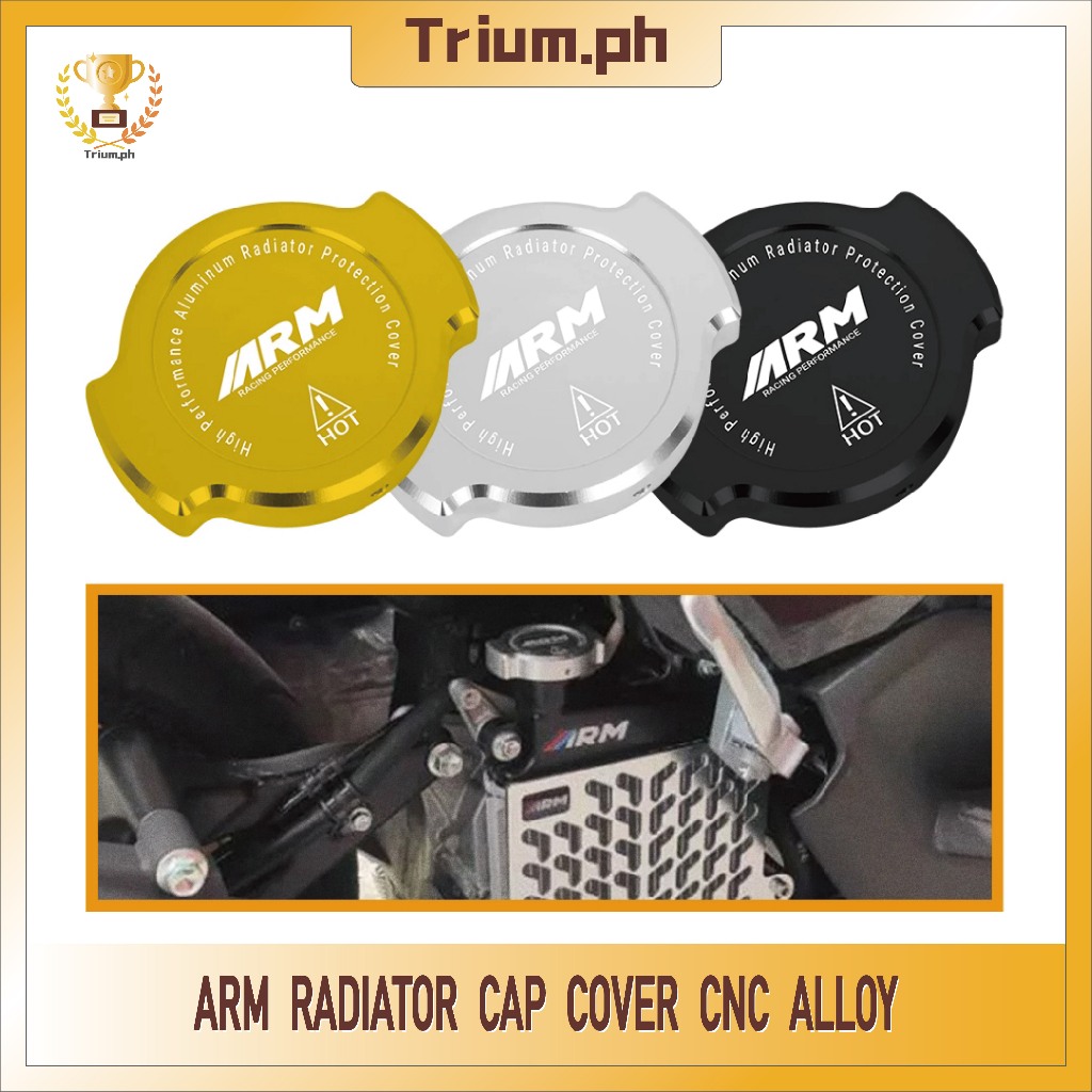 Arm Radiator Cap Cover Aluminum Full CNC Universal With Sticker From ...