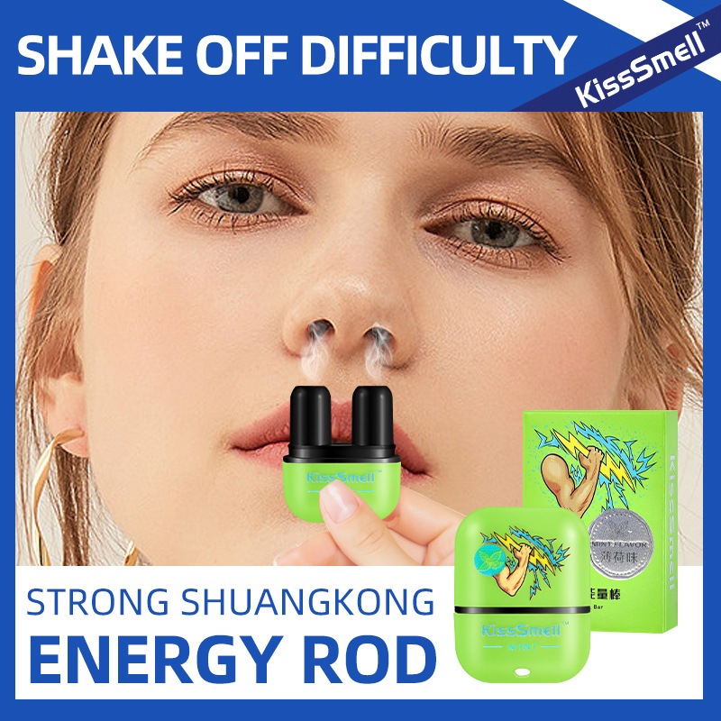 Double-hole nasal inhalation cooling oil to refresh the mind and ...