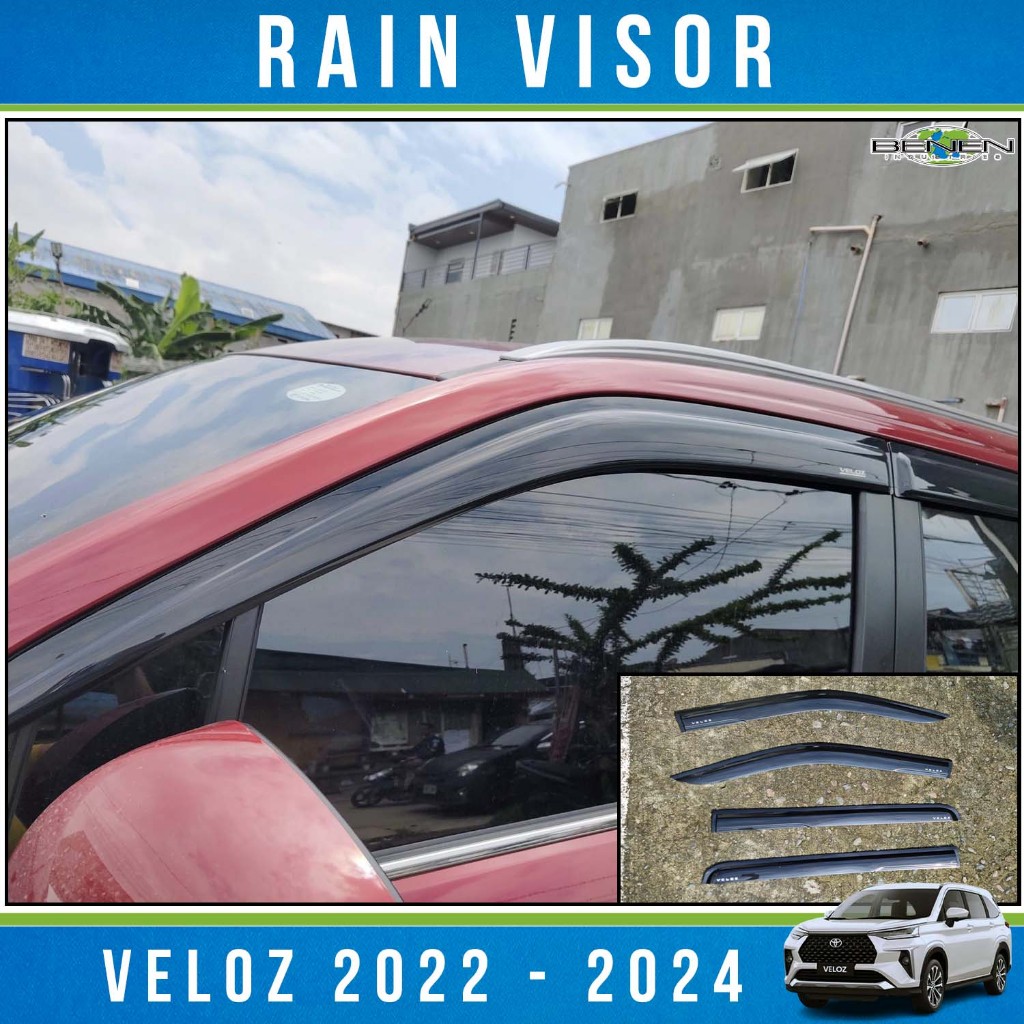 Rain Guard Window Visor TOYOTA VELOZ 2022 - 2025 | Shopee Philippines