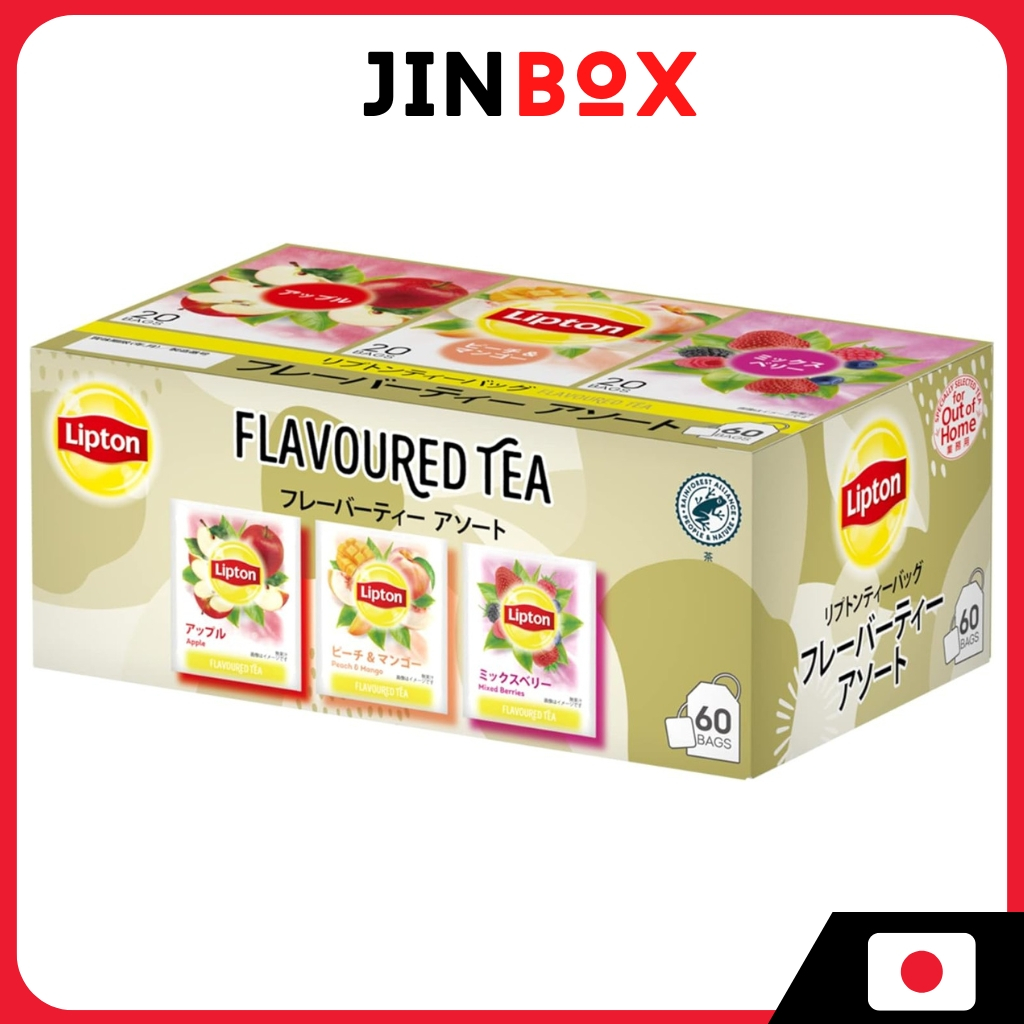 Lipton Black Tea Flavored Tea Assortment 3 Types (Apple, Peach & Mango ...