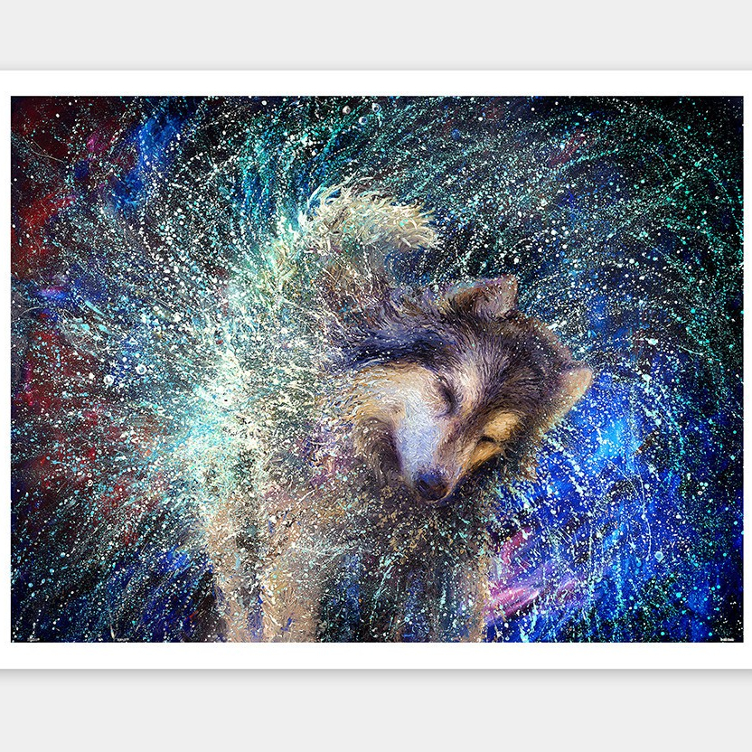 Jigsaw Puzzle 1200 pcs | Iris Scott Collection - Shaking Labrador ...