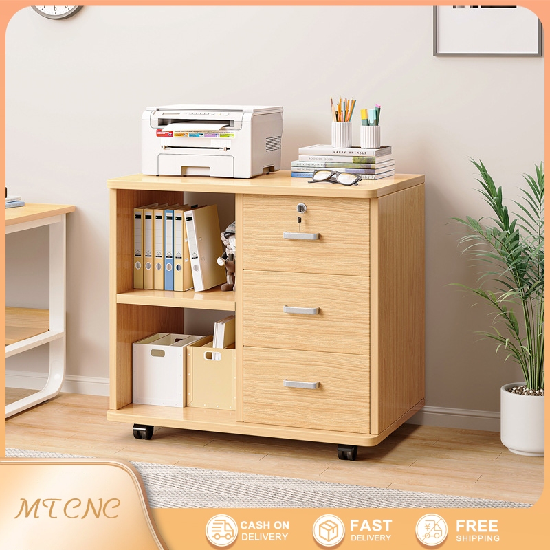 Movable File Cabinet With Lock Modern Office Cabinet Multifunctional ...