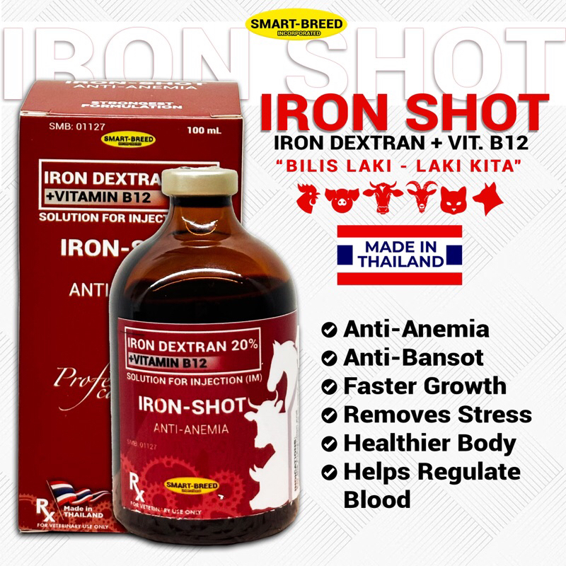 IRON Dextran Iron-Shot Anti-Anemia 100ML | Shopee Philippines