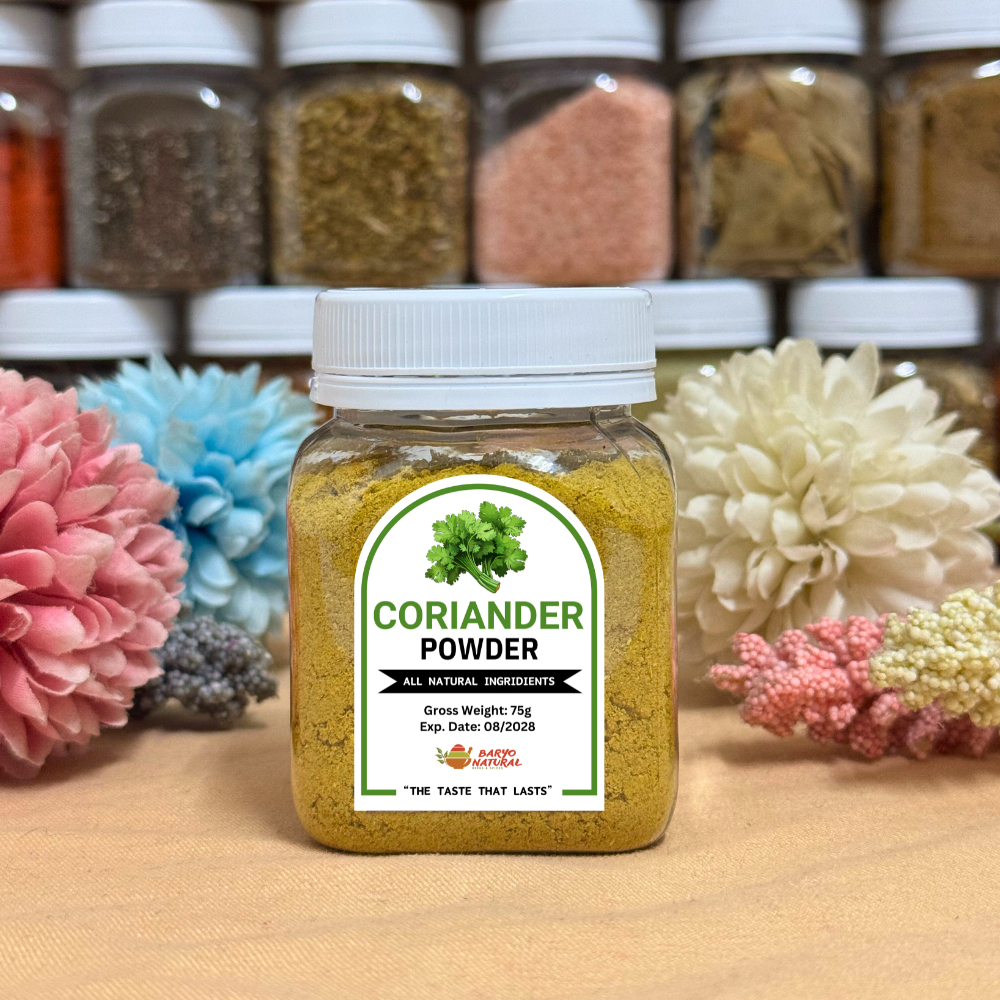 CORIANDER POWDER 75g All natural and organic spices by BARYO NATURAL ...