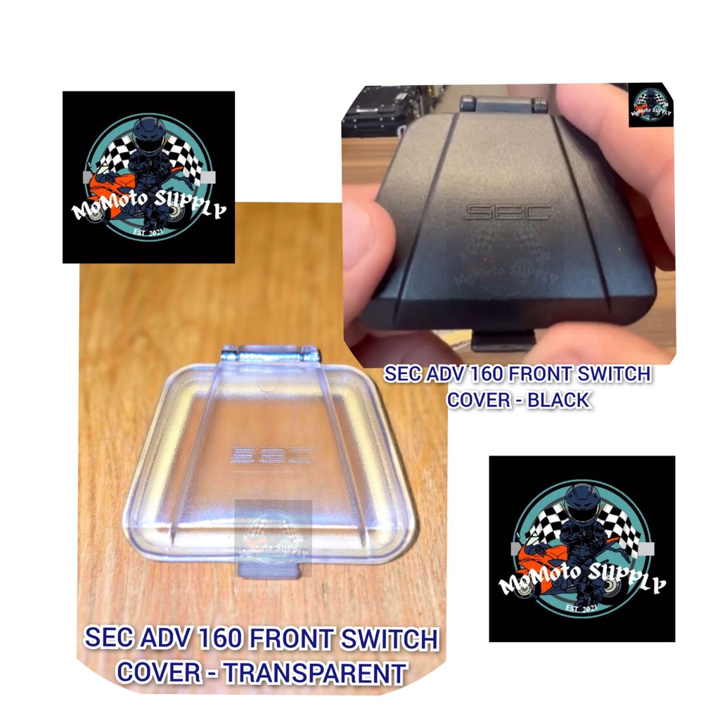 ADV 160 FRONT SWITCH COVER - SEC BRAND DSEC-06327 BLACK & TRANSPARENT ...