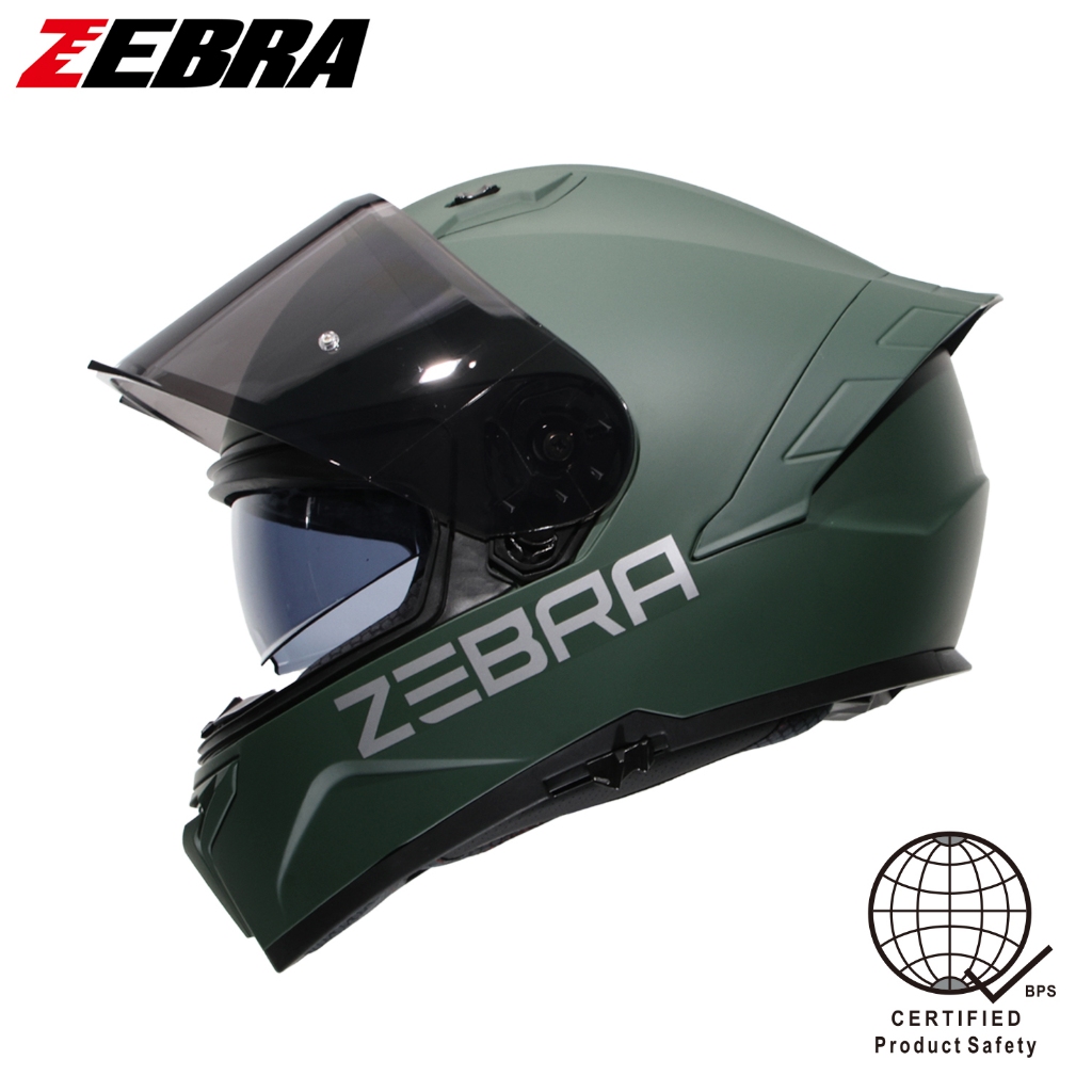 ZEBRA 879 Dual Visor Full Face Helmet For Motorcycle Unisex | Shopee ...