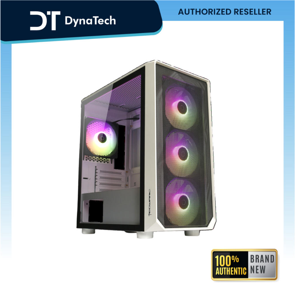 Tecware Forge M ARGB White Case (4x120mm ARGB Fan) | Shopee Philippines