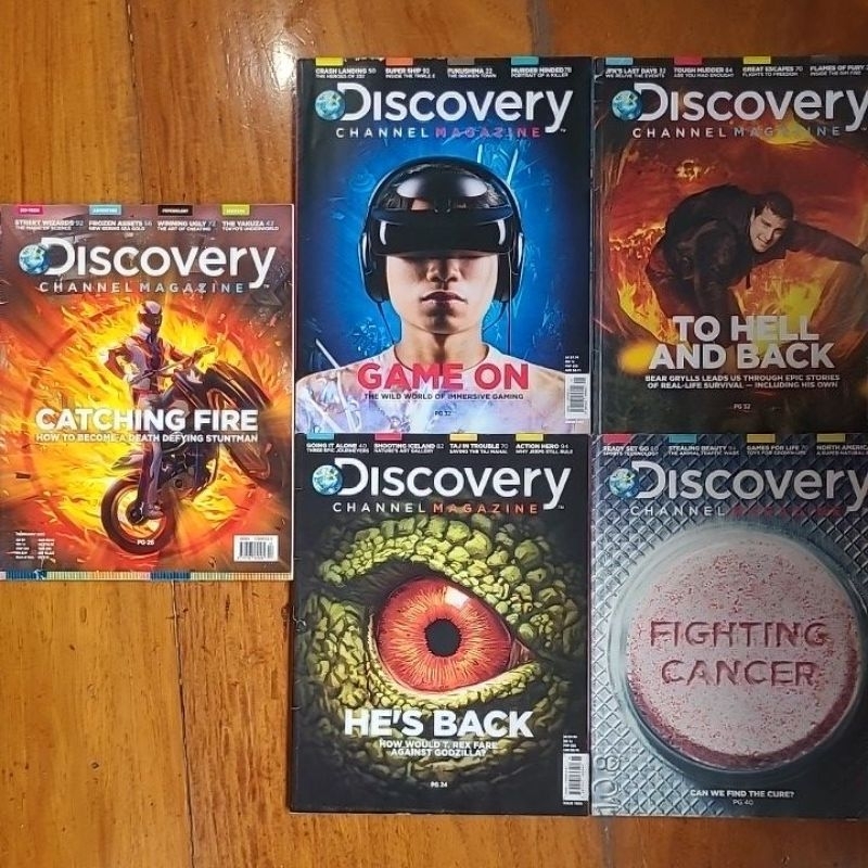 Discovery Channel Magazine Bear Grylls Cancer Godzilla Immersive Gaming ...