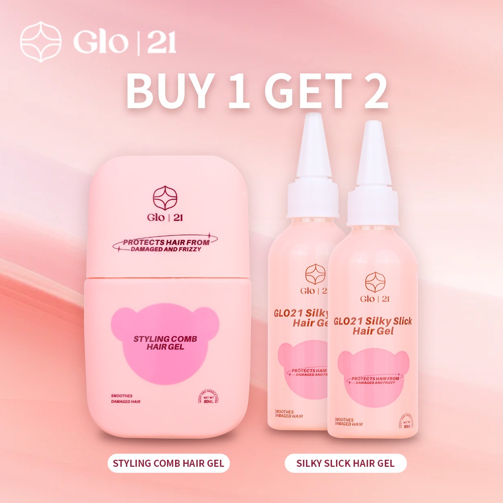 GLO21 Styling Hair Gel with Styling Comb+Hair Gel Refill (SET Cost ...