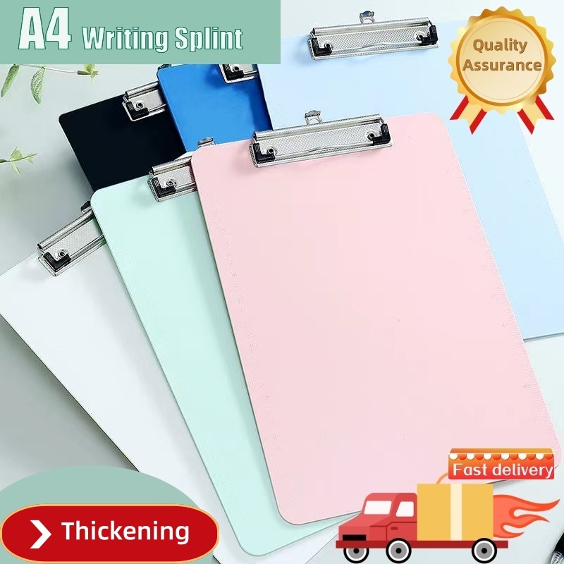 Thickened A4 Clip Board Colour Writing Pad Hard Board Folder Office ...