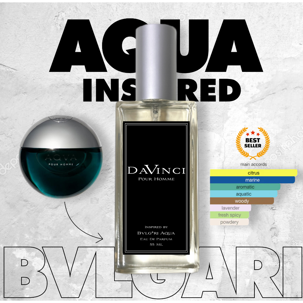 BVLG*RI AQUA Inspired Perfume For Men by DAVINCI PARFUMS | Shopee ...
