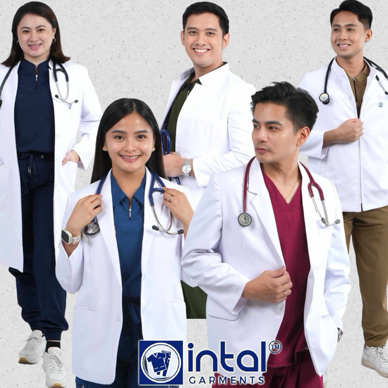 INTAL DOCTOR DENTIST NURSE WHITE COAT Premium Quality Elegant Fabric ...
