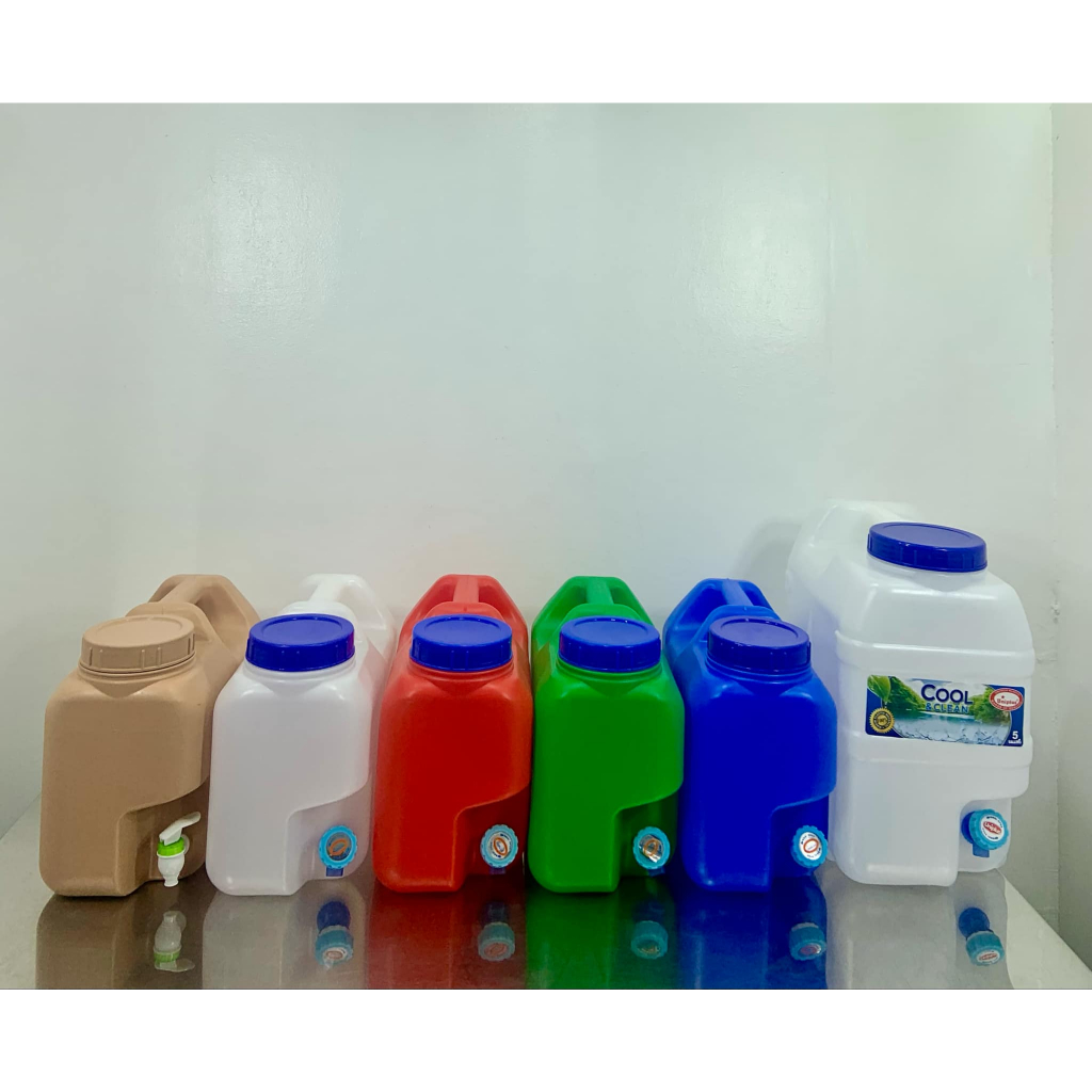 (2.5 gallon and 5 gallon) Uniplus Slim Water Container with Faucet ...
