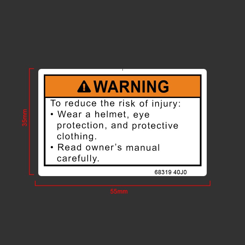Warning Sticker Raider 150 Fi Ubox | Shopee Philippines