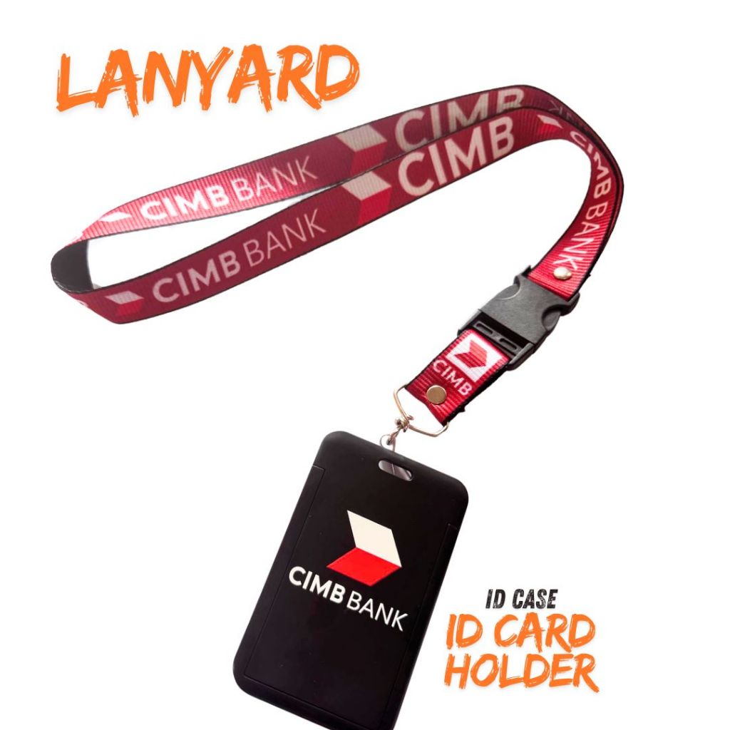 High Quality Cimb Style Id Holder Sling Id Lace Lanyards | Shopee ...