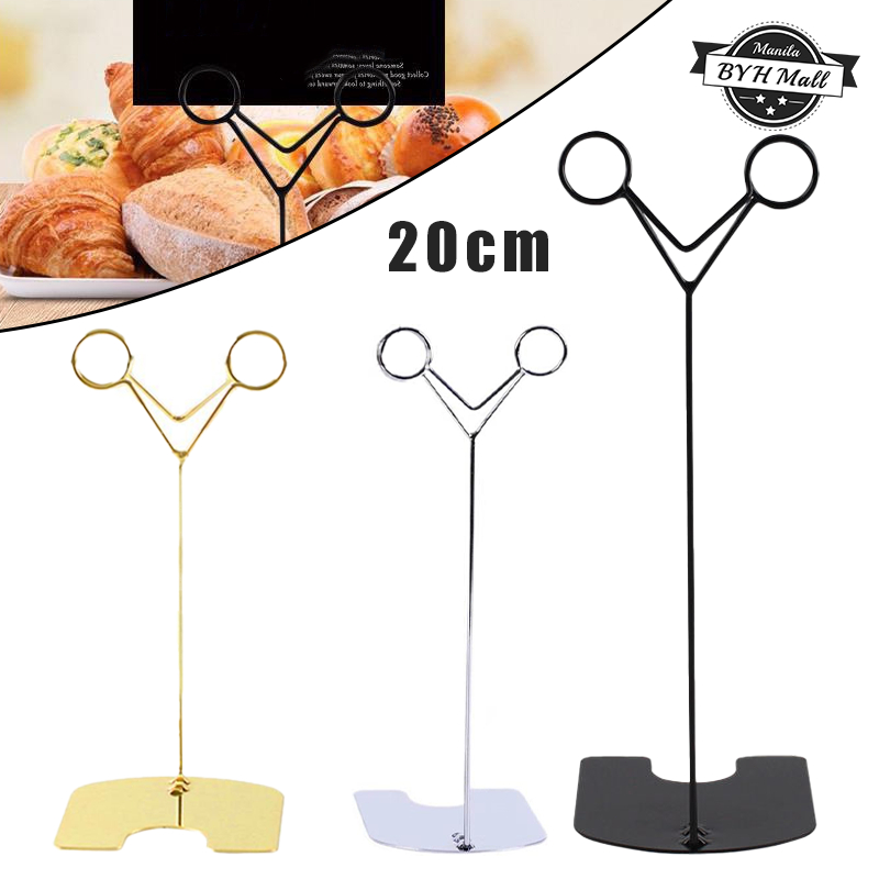 20cm Bakery Price Tag Stand Metal Clip for Displaying Product ...