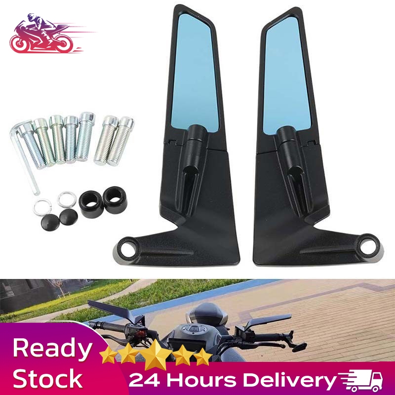 1 PAIR Winglet Alloy Boomerang Wing Type Side Mirror Universal Mirror ...
