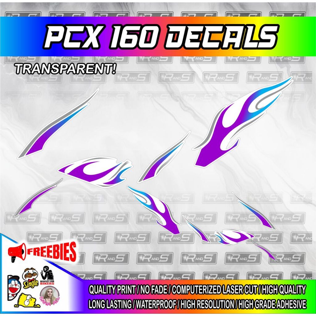 PCX 160 STRIPPING FIRE STICKER DECALS | Shopee Philippines