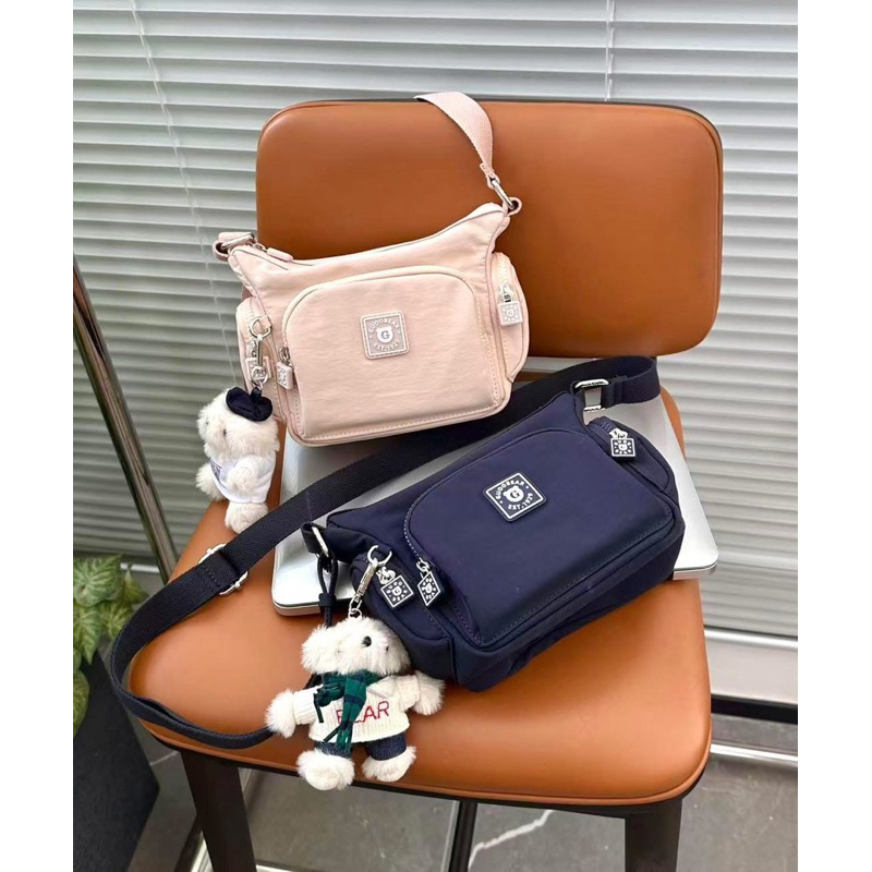 TTWN BEAR GUOO BEAR NYLON CROSSBODY BAG | Shopee Philippines