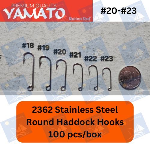 [Per Box] Stainless Steel Round Haddock Hooks | YAMATO | Fishing hooks ...