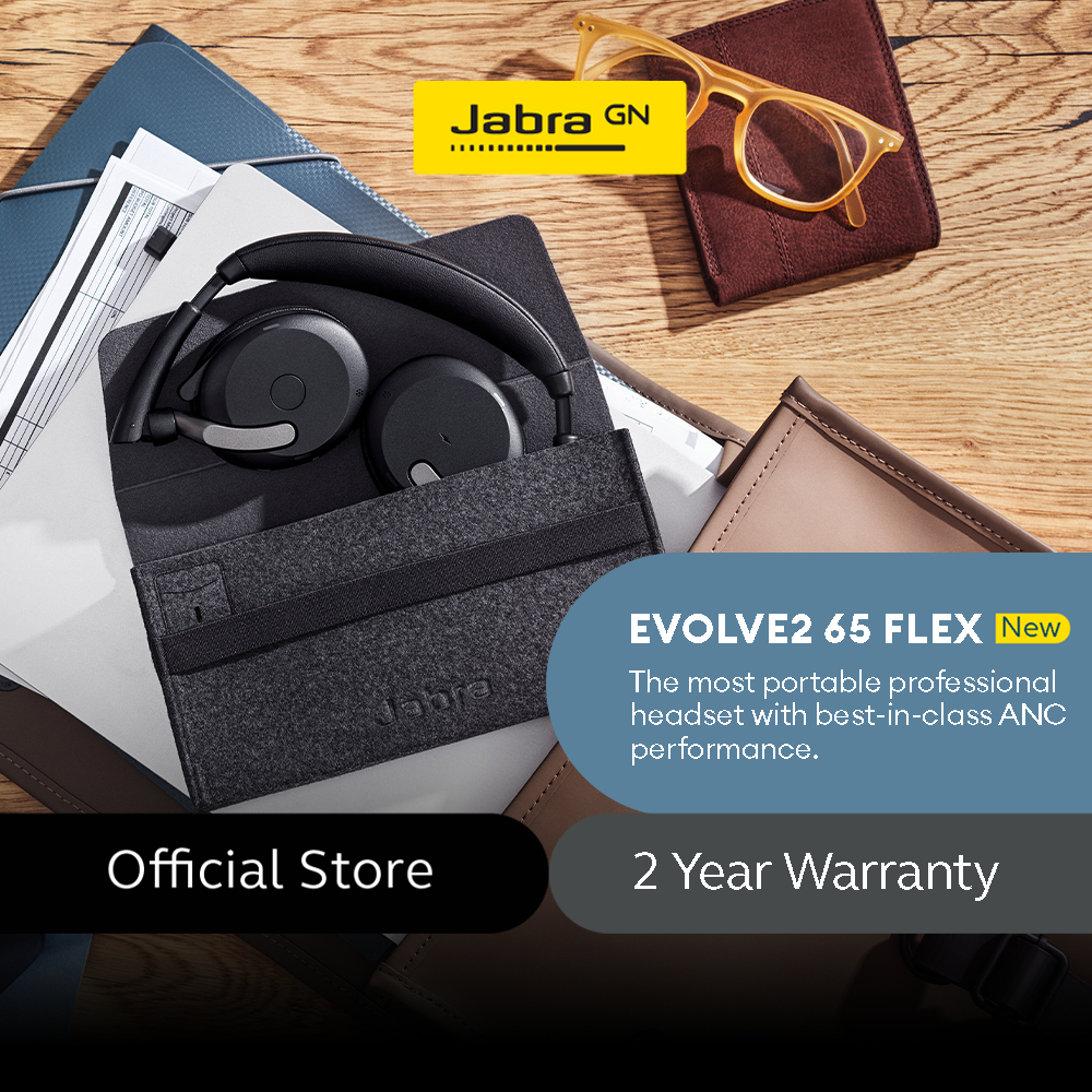 Jabra Evolve2 65 Flex Wireless Headset USB-A - The First Compact and ...