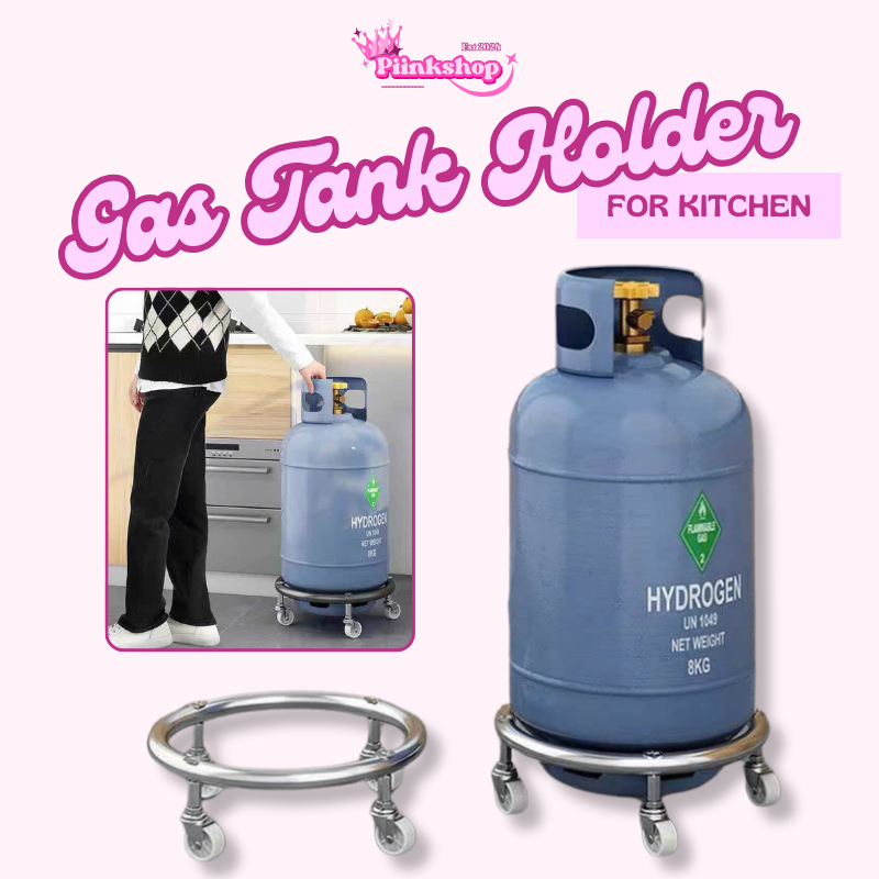Multifunctional Gas Tank Holder Stand Pulley Loader Trolley Moveable ...