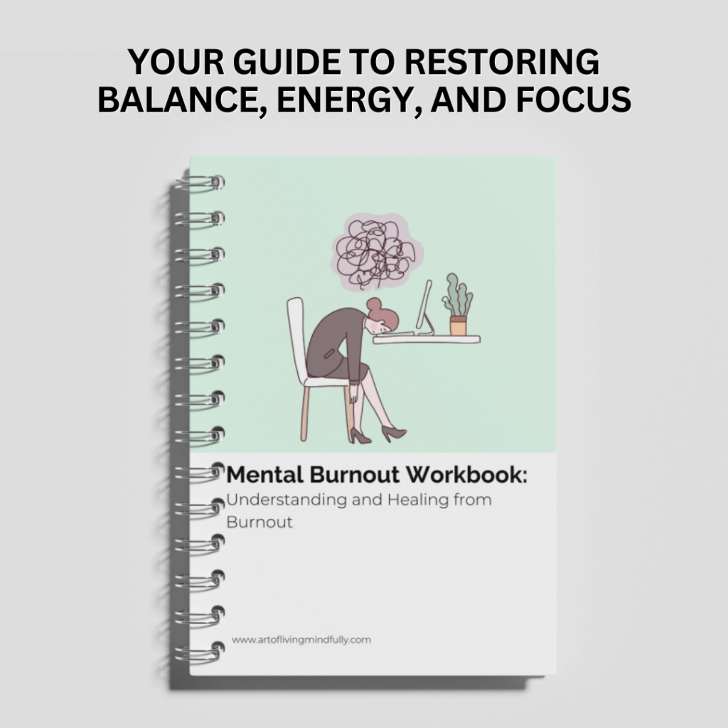 Mental Burnout Workbook - Stress Relief Journal, Self-Care Planner ...