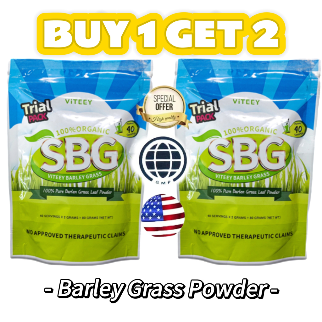 Viteey Barley flour Grass Powder SBG Brain Immune Original 80g ...