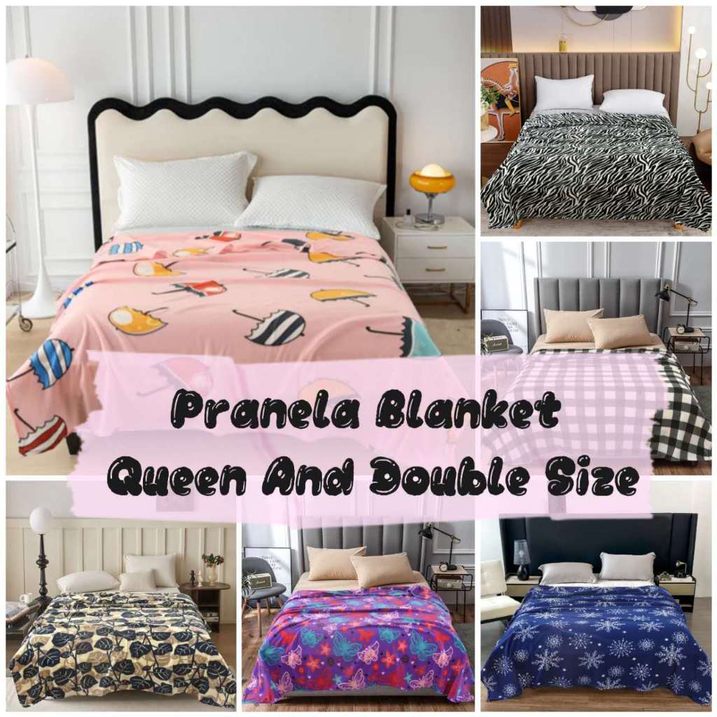 Tnc Pranela Blanket Queen Size And Random Blanket SIngle Size | Shopee ...