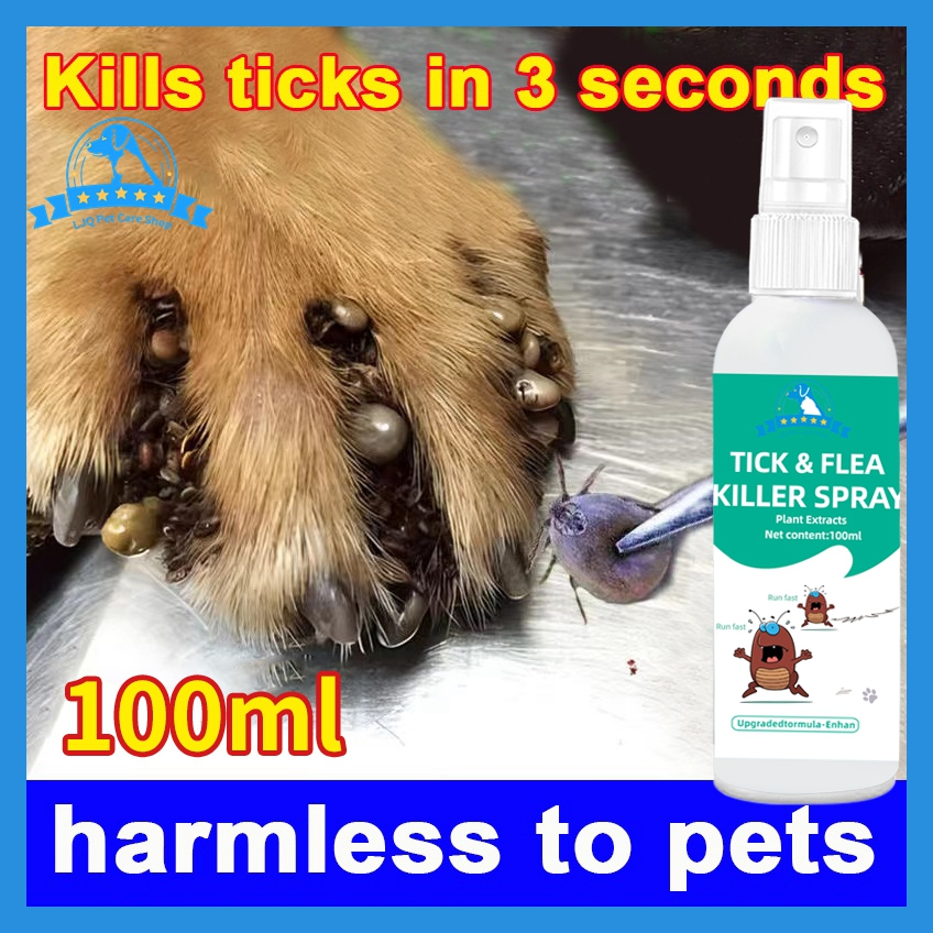 100ML Flea and Tick Remover for Dog and Cat Anti Garapata Remover for ...