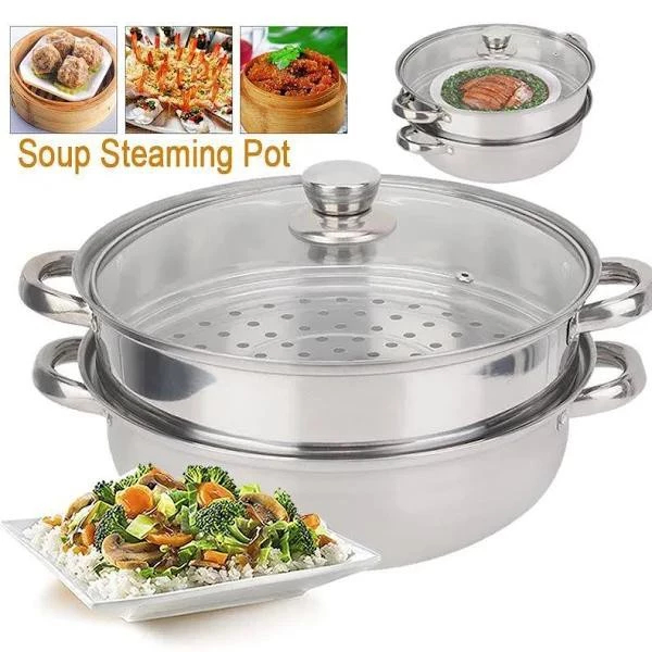 2 LAYER 28 CM STEAMER AND COOKING POT | Shopee Philippines