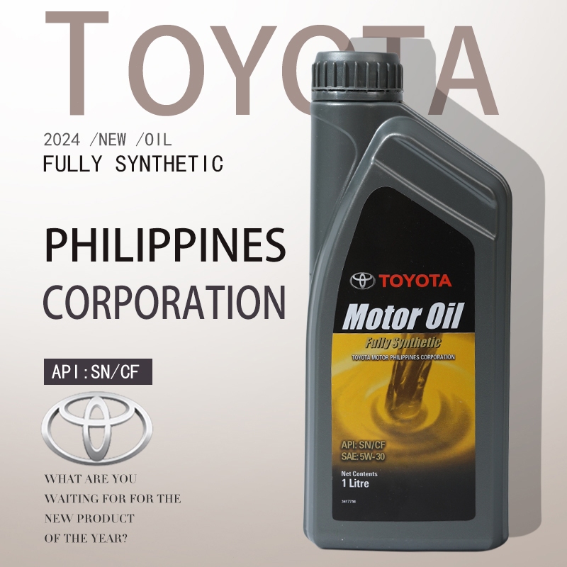 TOYOTA fully Synthetic 5W30 SN/CF 1L【liter】 efficient for Genuine motor oil | Shopee Philippines