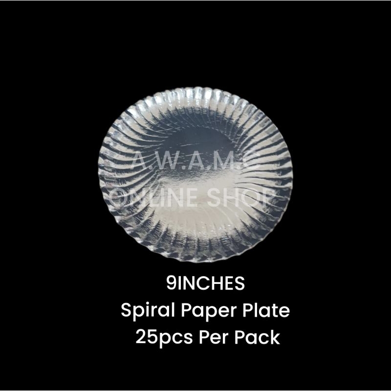Spiral Paper Plate Bundle - 500pcs, Perfect for Disposable Use | Shopee ...