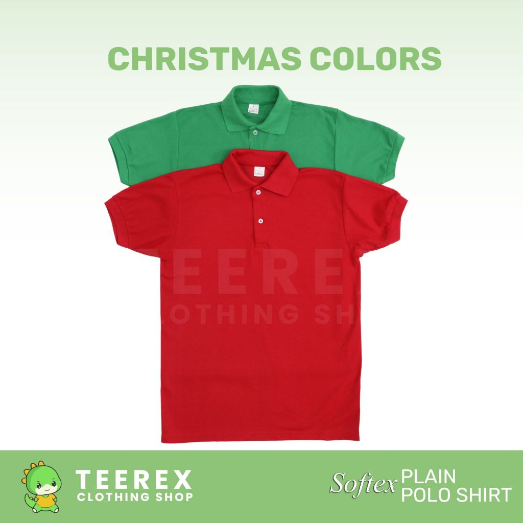CHRISTMAS COLORS RED & GREEN | SOFTEX HONEYCOMB POLO SHIRT FOR MEN ...