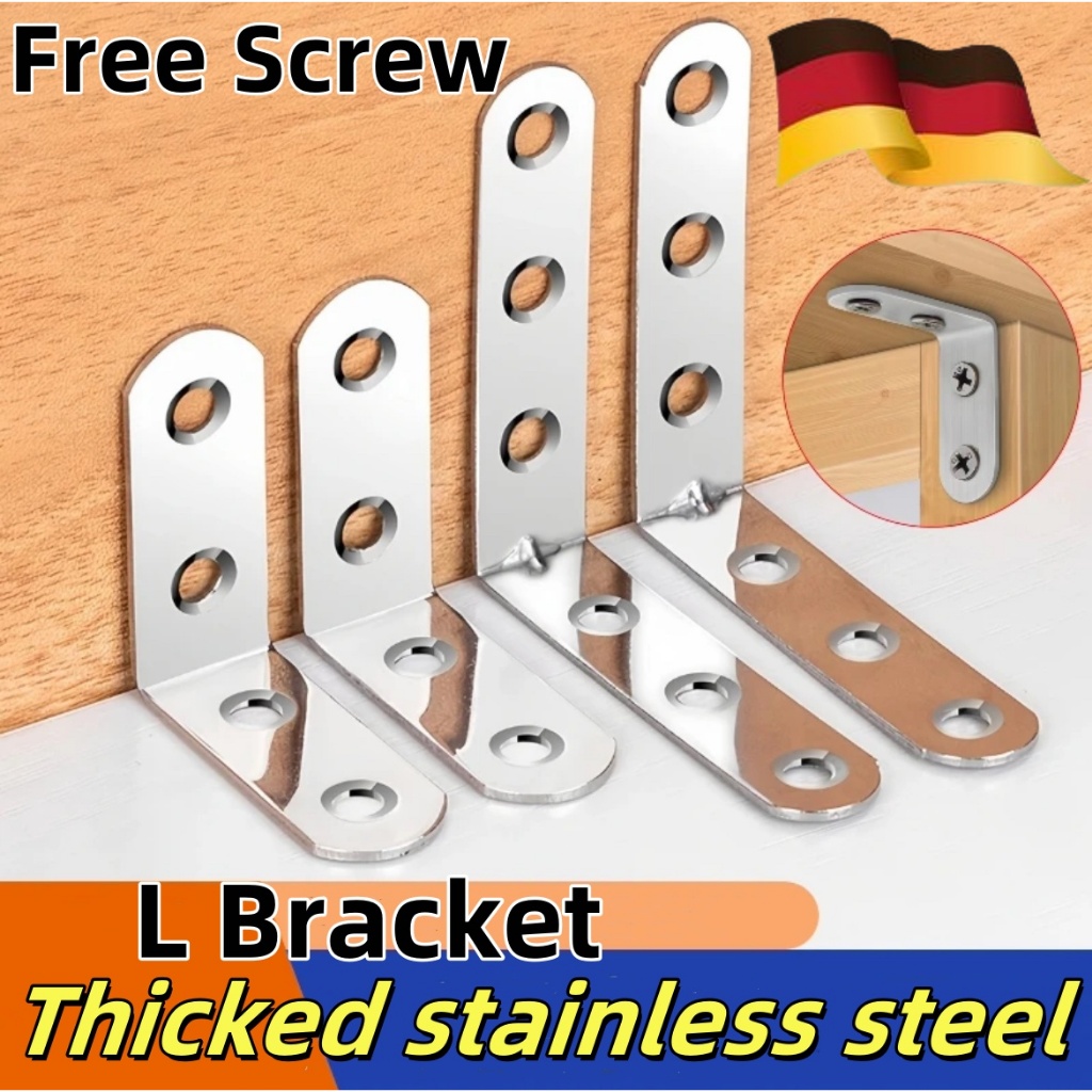 Thicked L Bracket Stainless Steel with Screw L Shaped Corner Brace for ...