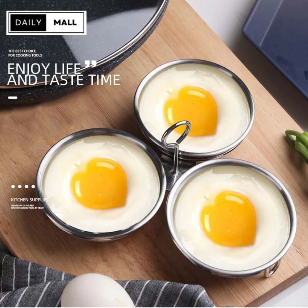 [GIFT]Stainless Steel Fried Egg Shaper Ring Mold for Cooking Frying ...