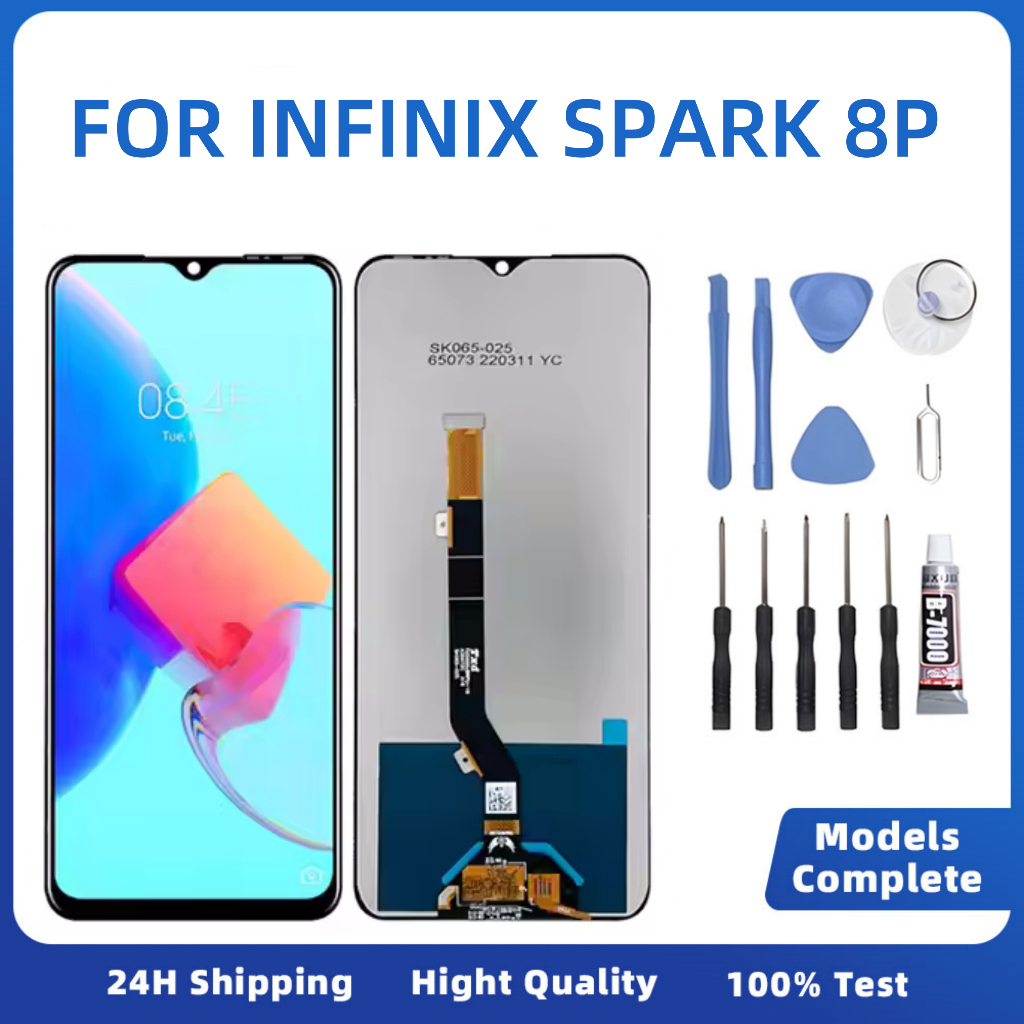 For Infinix Spark 8p LCD DIsplay Touch Screen Digitizer Assembly Replacement | Shopee Philippines