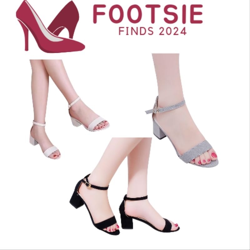 FOOTSIE FINDS 2024 CHUNKY FORMAL HIGH HEELS WHITE Stylish and Trendy ...