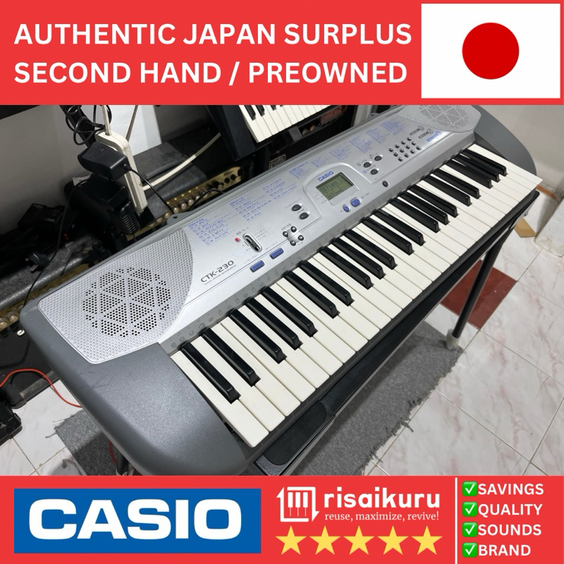 Casio CTK 230 Keyboard Piano Organ 49 Keys Japan Surplus | Shopee Philippines