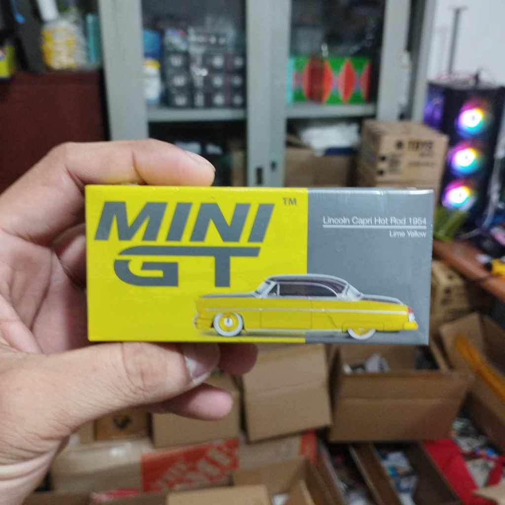 Mini GT #794 Lincoln Capri Hot Rod 1954 (Lime Yellow) | Shopee Philippines
