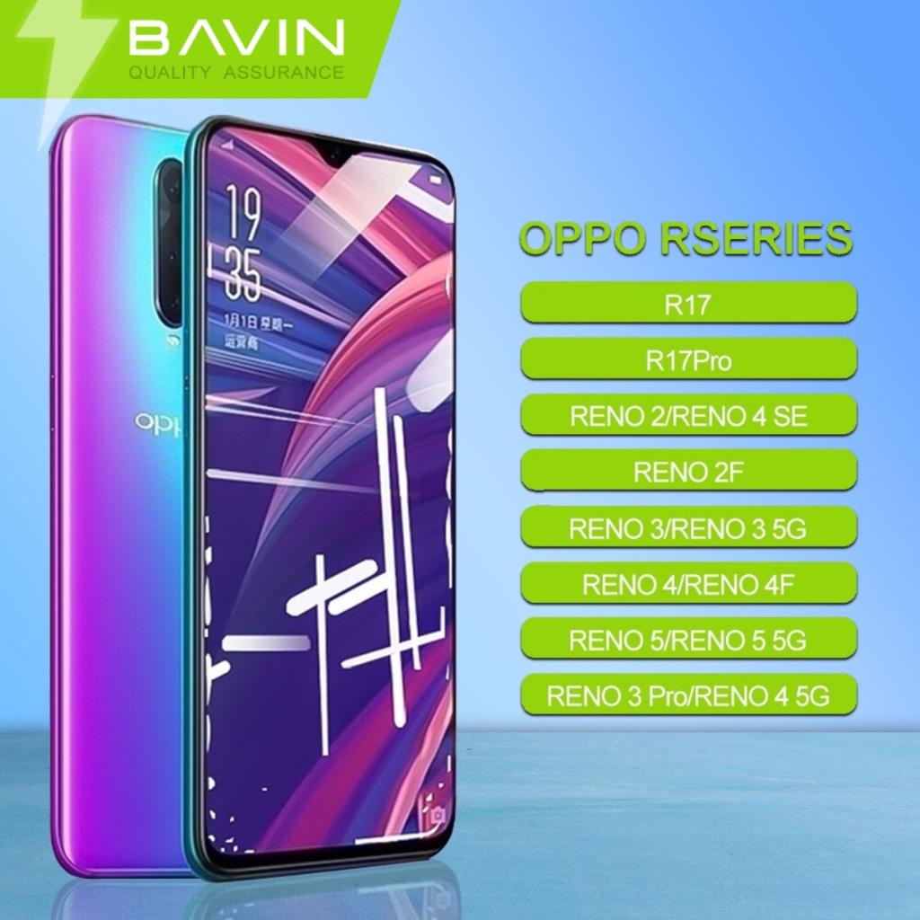 BAVIN Tempered Glass Screen Protectors Compatible for RENO 4F/5/5/5G/3 ...