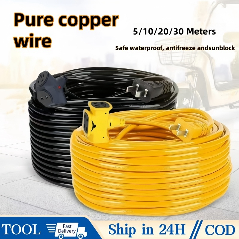 Extension Cord Heavy Duty 5 10 20 30 Meters Extension Socket Original ...