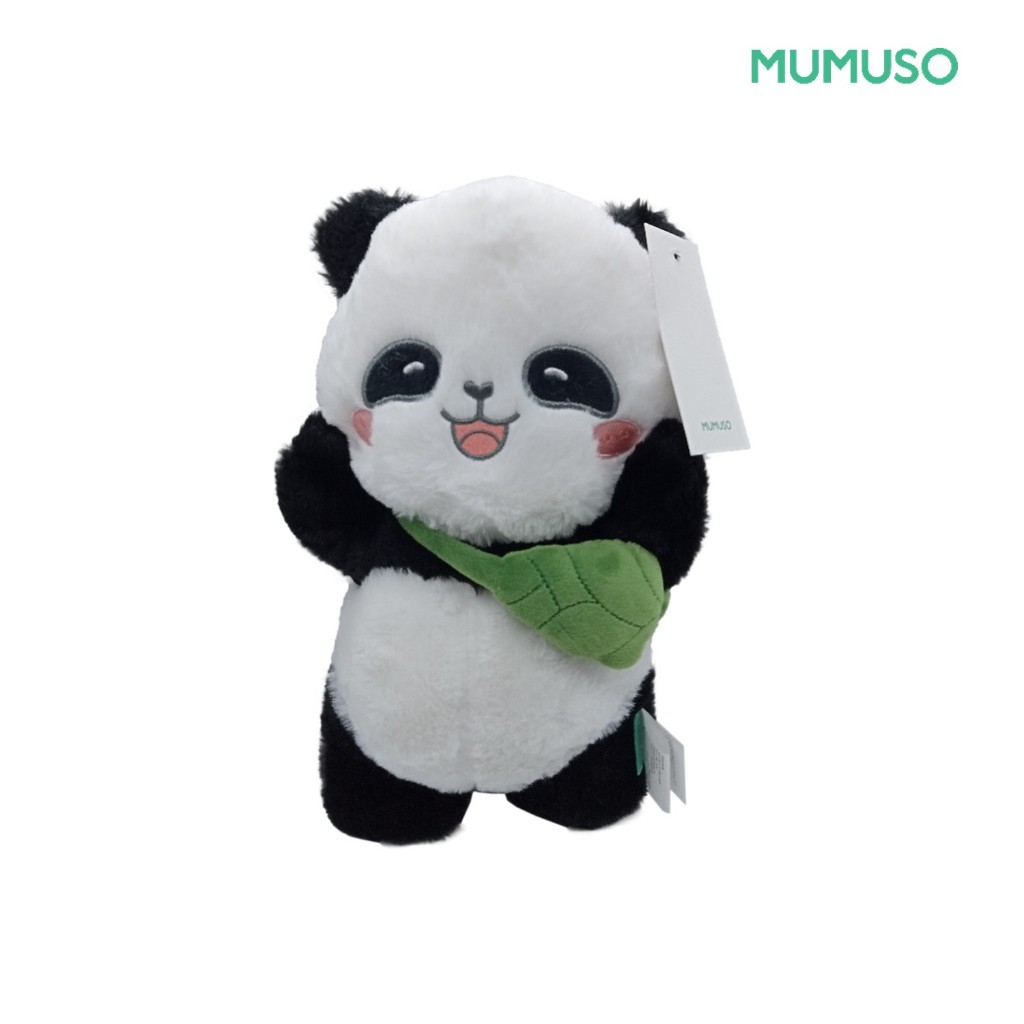 MUMUSO 32cm Plush Toy (Cute Panda With Green Bag In Standing Position ...