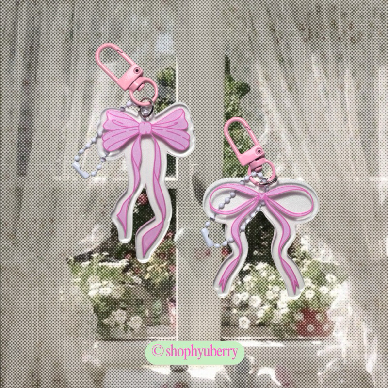 Coquette Ribbon Acrylic Keychains by shophyuberry | Shopee Philippines