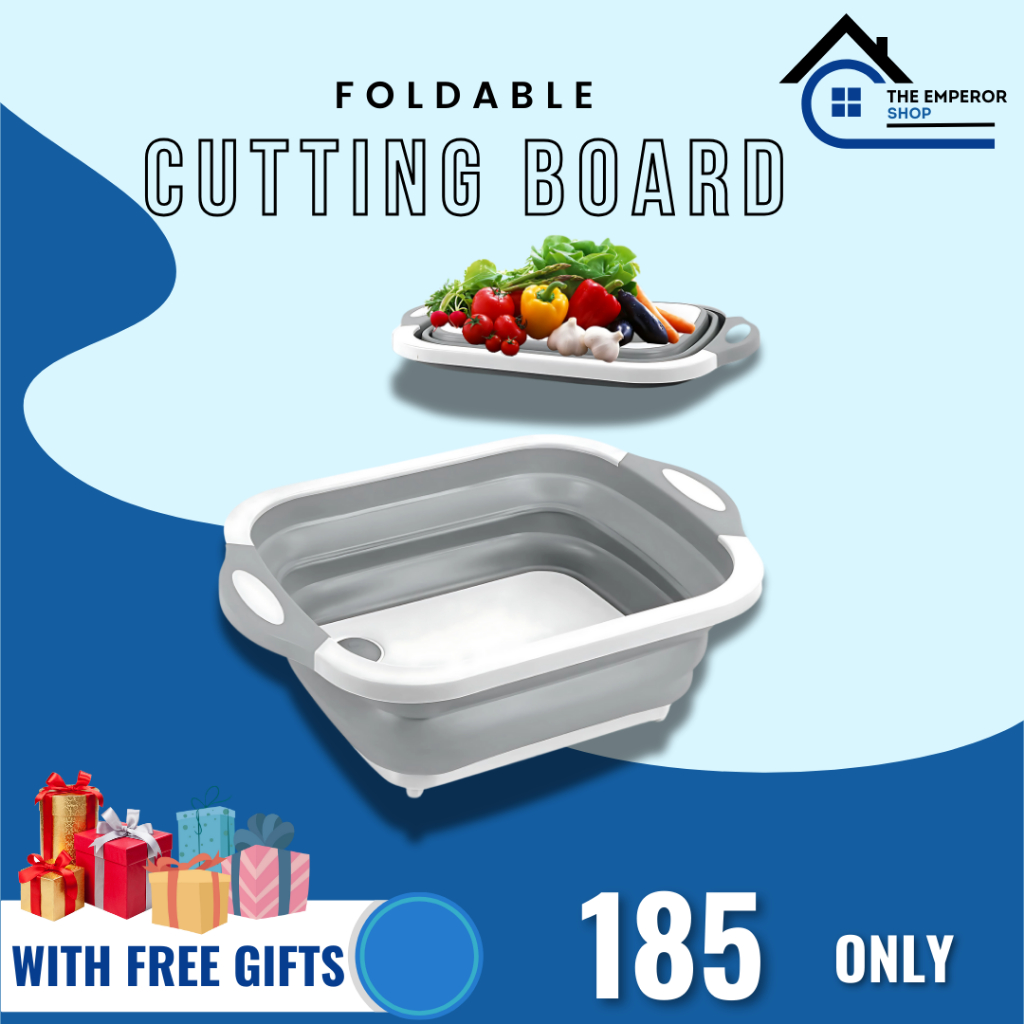 Folding Cutting Board- Multi-function New Upgrade Vegetable Sink 3 in 1 [WITH FREE GIFTS ...
