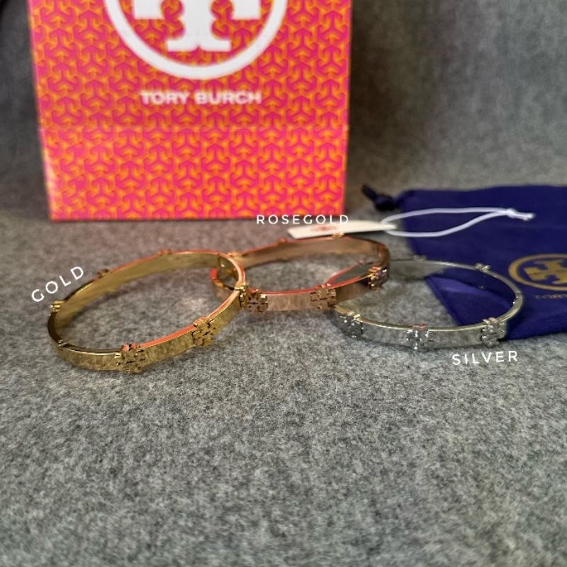 Tory Burch Logo Bangle Bracelet (ORIGINAL) | Shopee Philippines