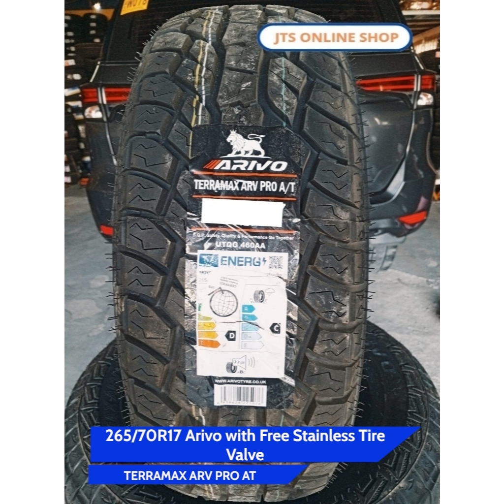 265/70R17 Arivo Terramax ARV PRO AT with Free Stainless Tire Valve | Shopee Philippines