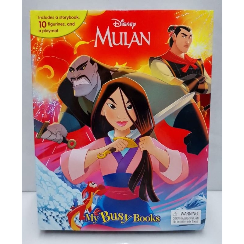 Disney Mulan My Busy Books(Includes a Storybook, 10 figurines and a ...