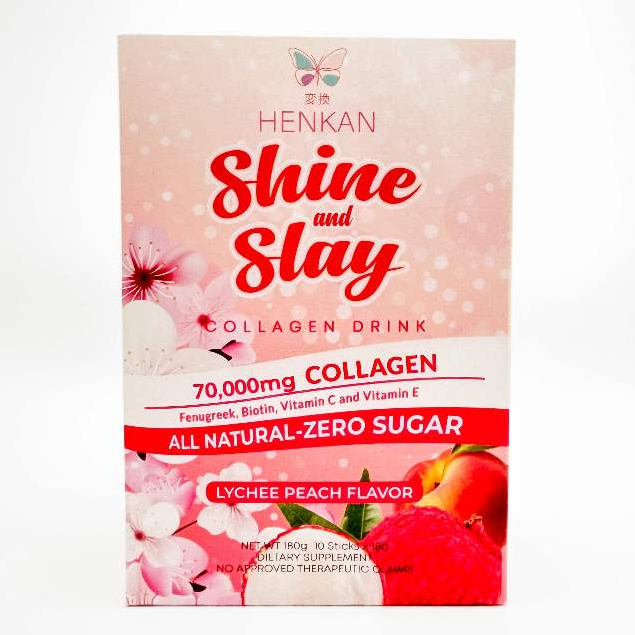HENKAN Collagen Juice: Lychee Flavor (10 Sachets/Box) – Enhance Skin ...
